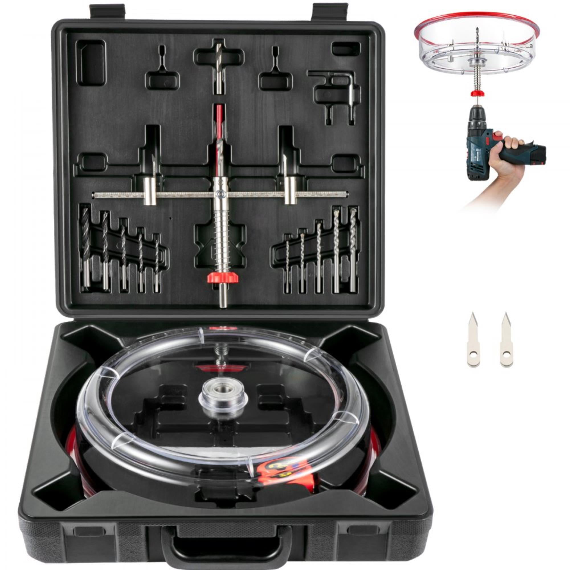 Adjustable Hole Saw Kit for Recessed Lighting 1-5/8 to 8 in 40-200 mm ...