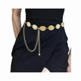 Adjustable Hollow Out Gold Boho Daisy Chain Western Metal Concho Belt ...