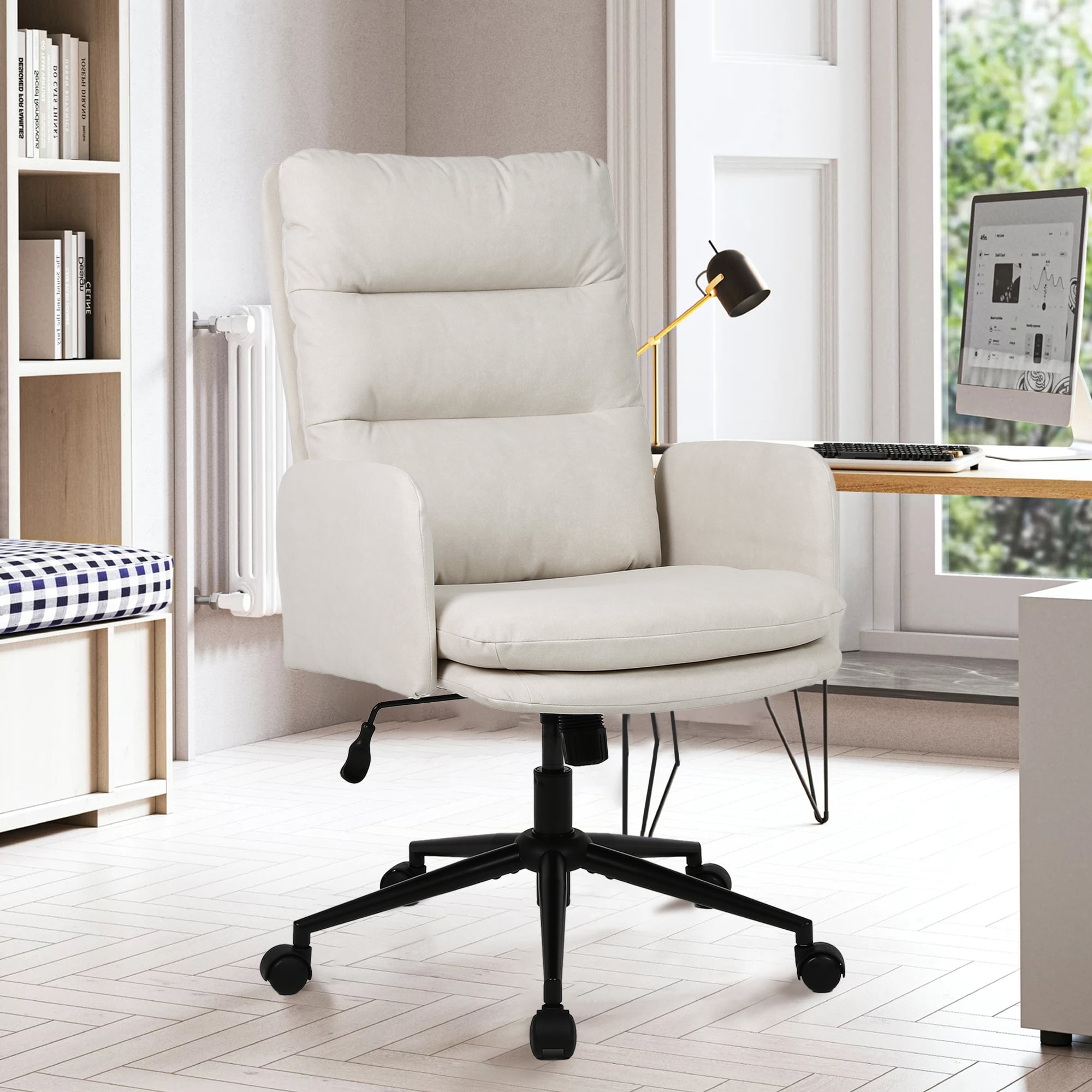 Flysky Stylish Task Adult Desk Chair, Adjustable Home Office Chair ...