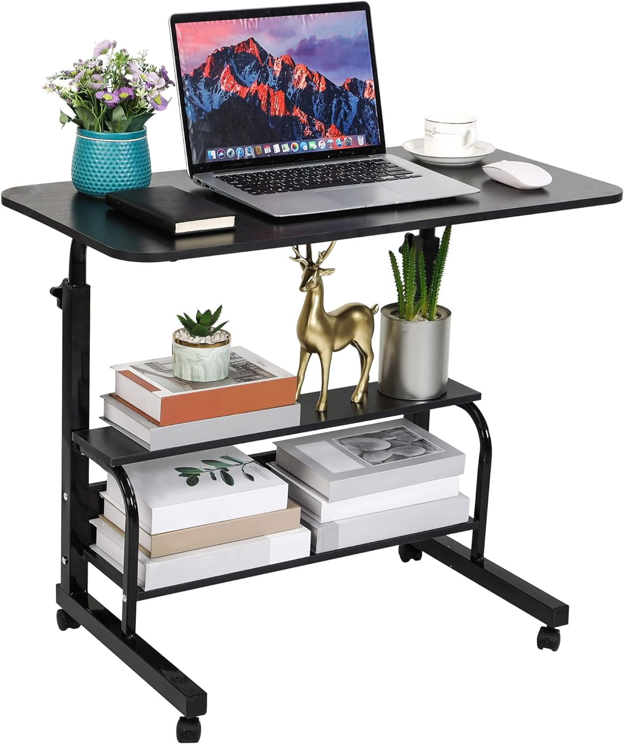 Desks Portable Laptop Computer Desk Small Spaces Adjustable Table ...