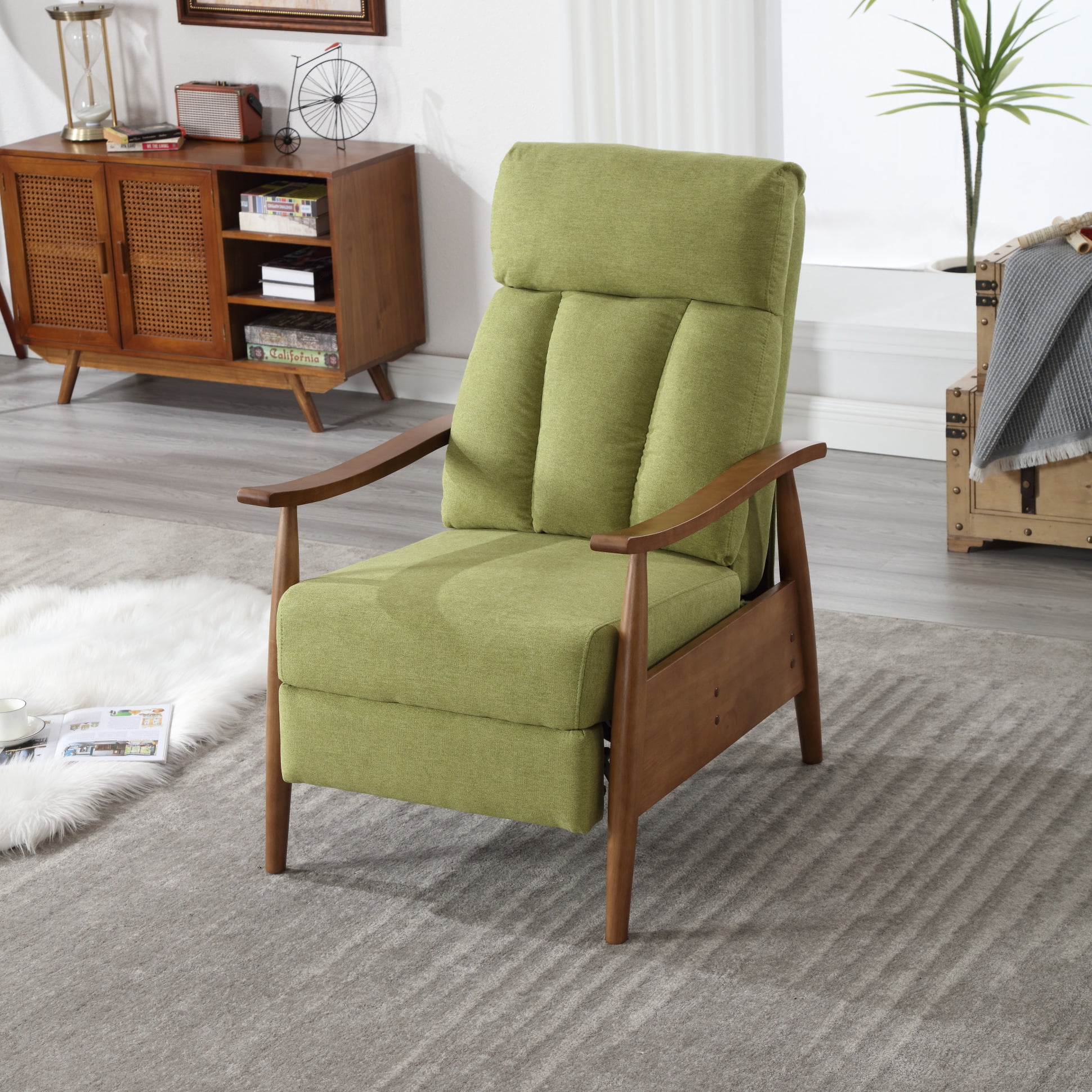 Adjustable Home Theater Single Fabric Recliner, Modern Accent Chair ...