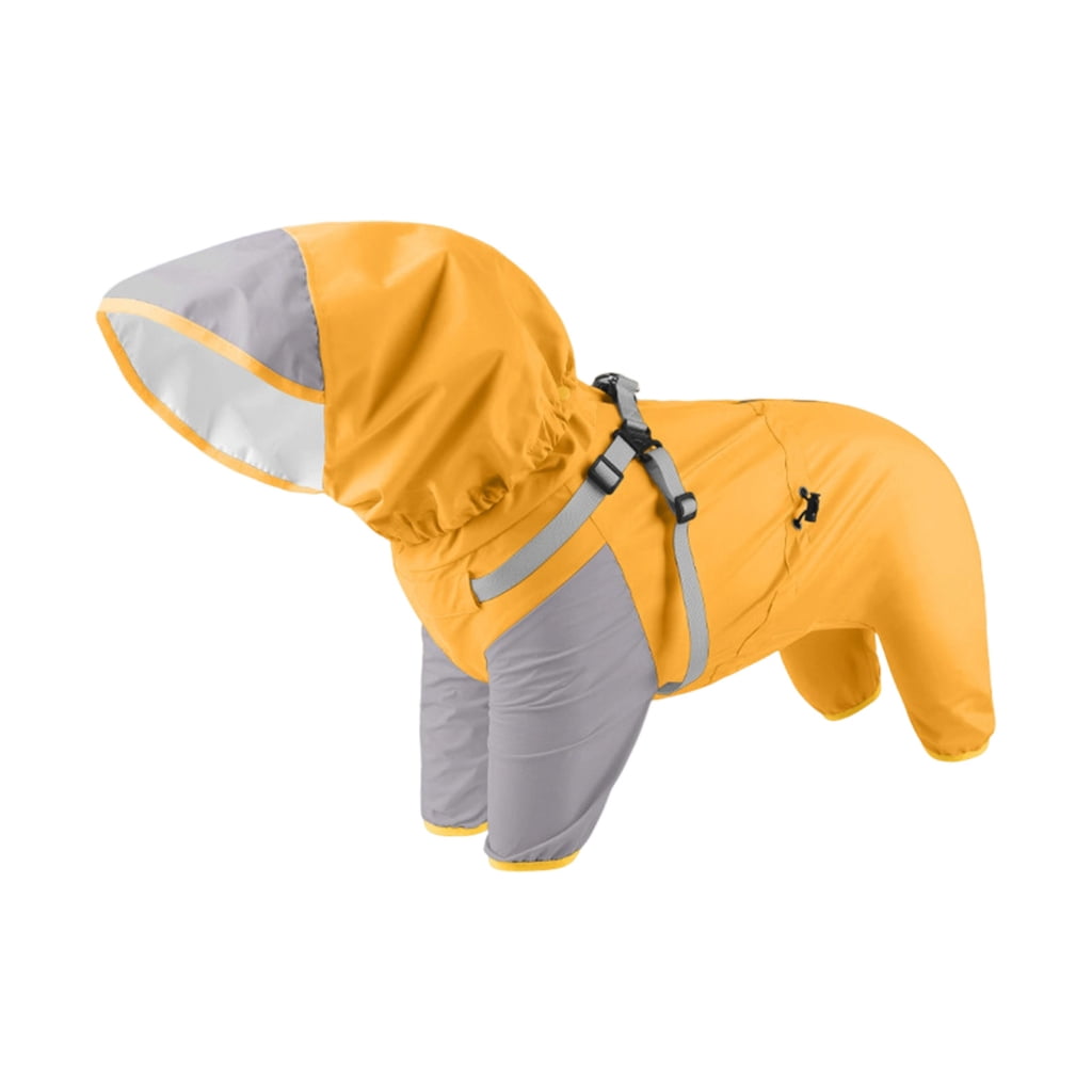 Adjustable Hoods Dog Rain Coat Waterproof Outdoor Rain Jackets For ...