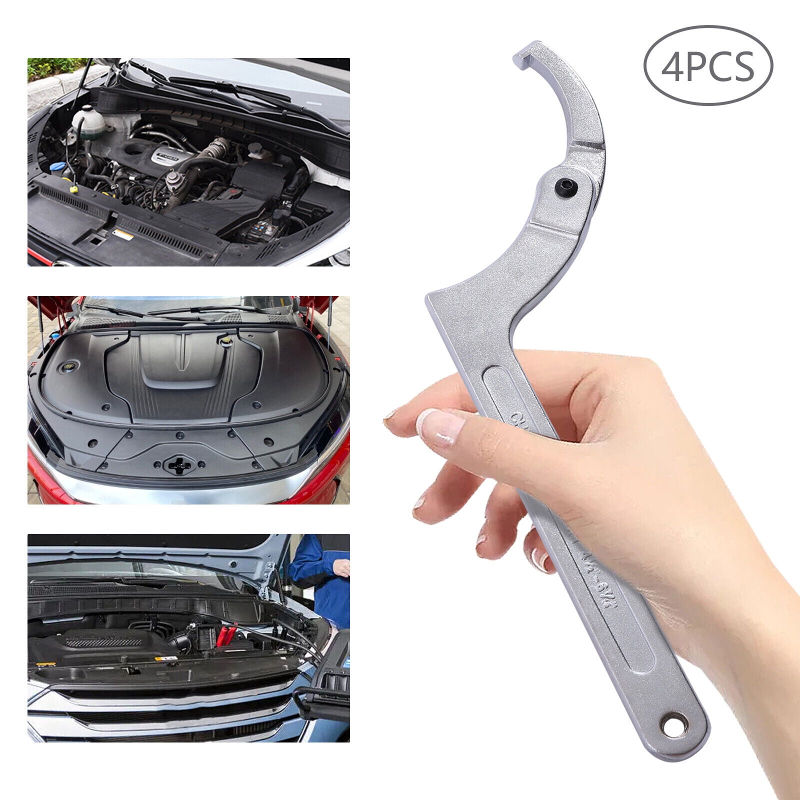 Adjustable Hook and C Pin Wrench Tools Set 4pcs With C Spanner Tool Kit ...