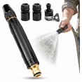 Adjustable Hose Nozzle Adjustable Metal Nozzle Multi Function Watering ...