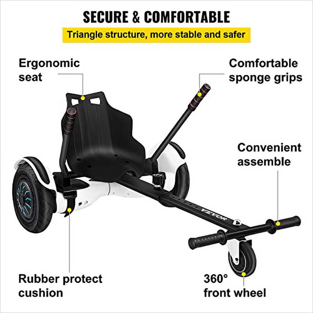 Adjustable Hover Go Kart Hover Kart Stand Go Kart Seat for 6.5'' 8'' 10 ...