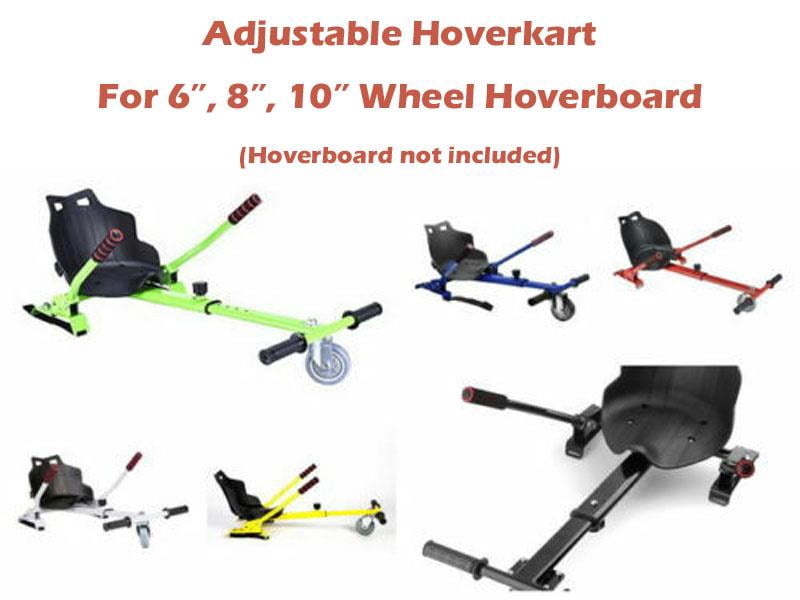 Adjustable Hoverkart Electric Go-kart Conversion Kit Hoverboard 6" 8 ...
