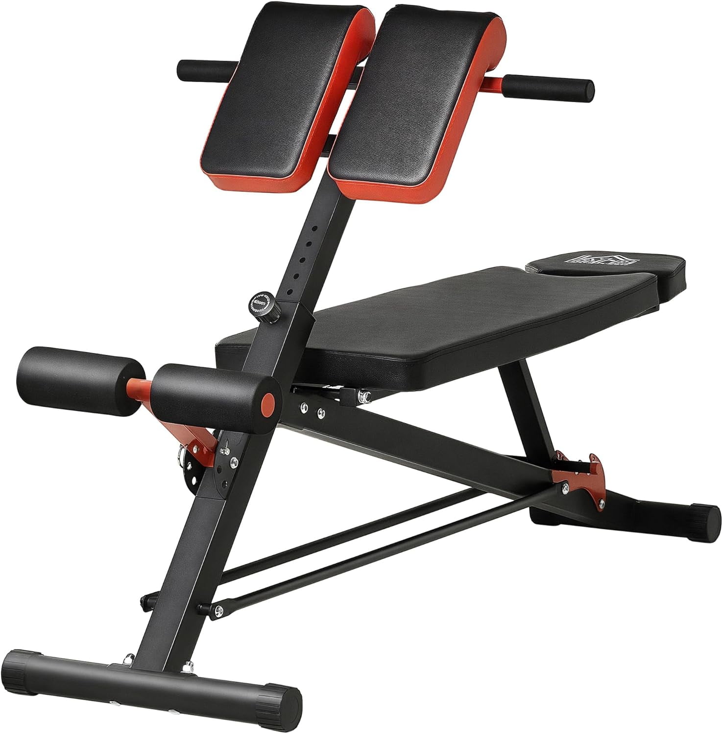 Adjustable Hyper Extension Dumbbell Weight Bench, Foam Leg Holders ...