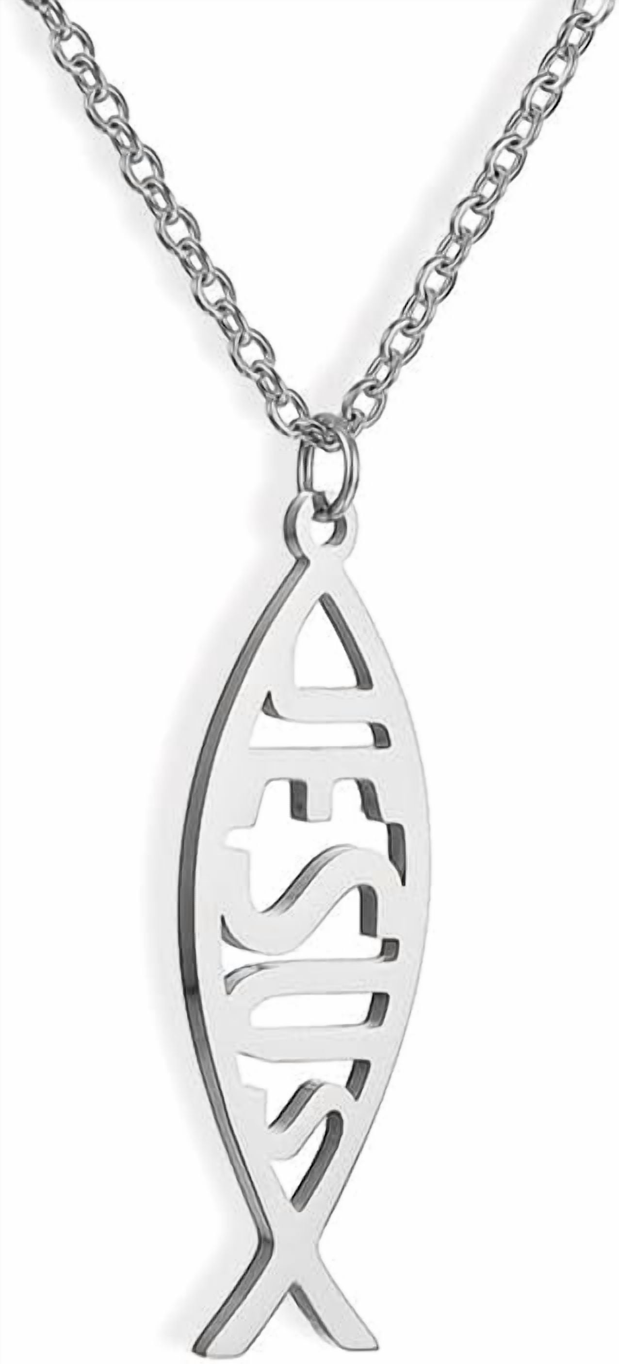 Adjustable Ichthys Necklaces for Women Christian Jesus Fish Symbol ...