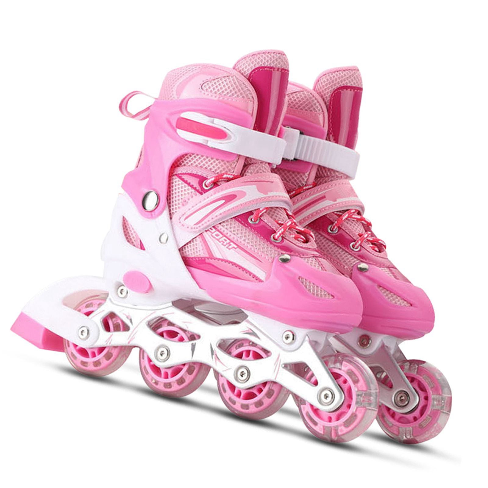 Adjustable Illuminating Inline Skates With Light Up Wheels For Kids And ...