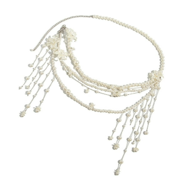 Adjustable Imitation Pearls Belly Chain With Tassels for Stylish Summer ...