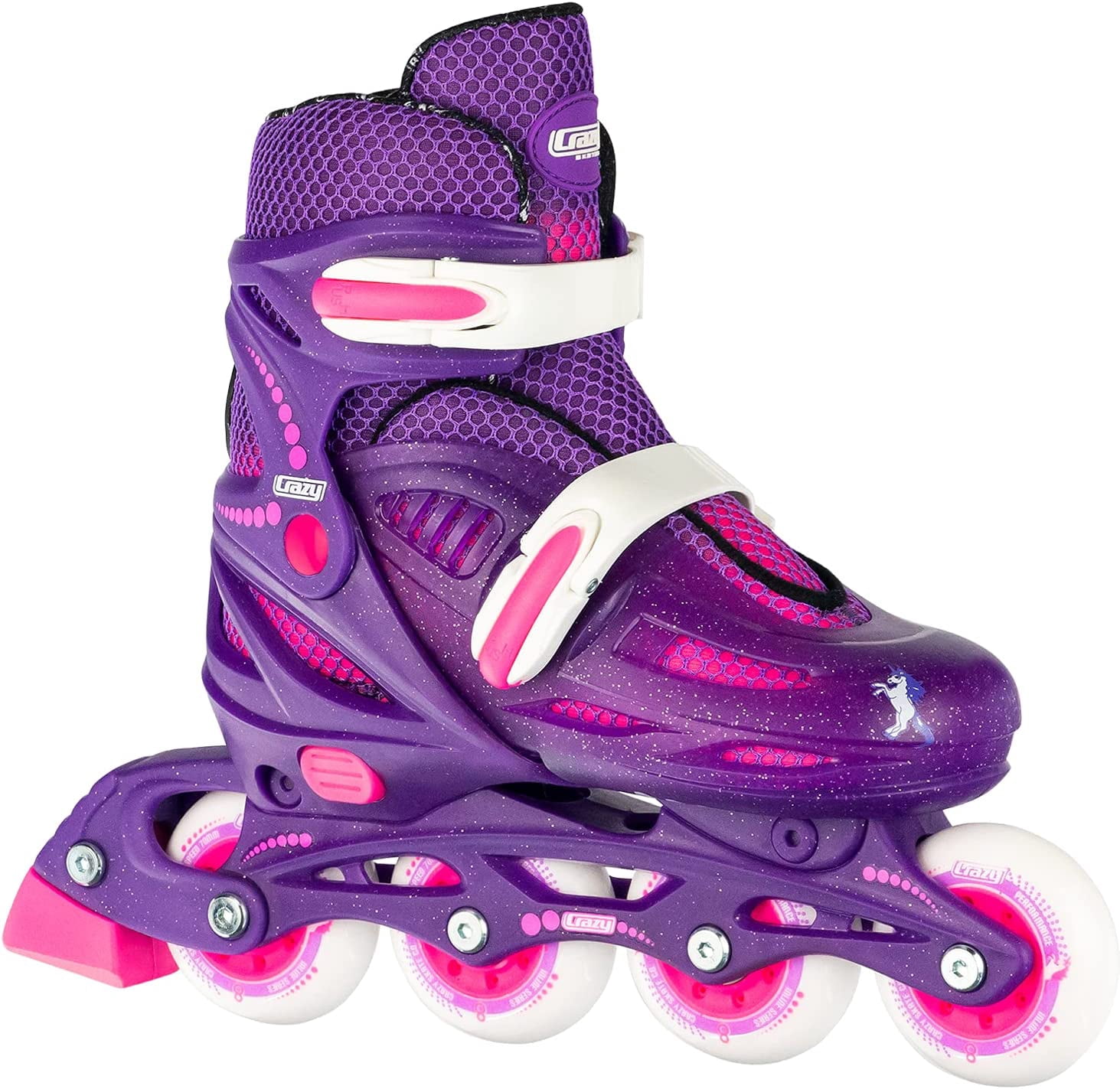 Adjustable Inline Skates Adjusts to fit Across Four Show Sizes ...