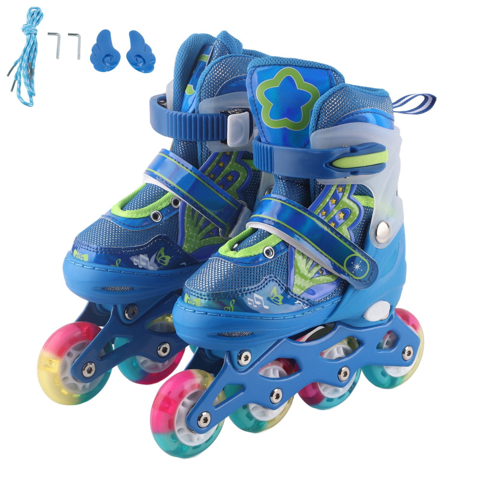 Adjustable Inline Skates for Kids Boys Girls Blade Roller Skates with ...