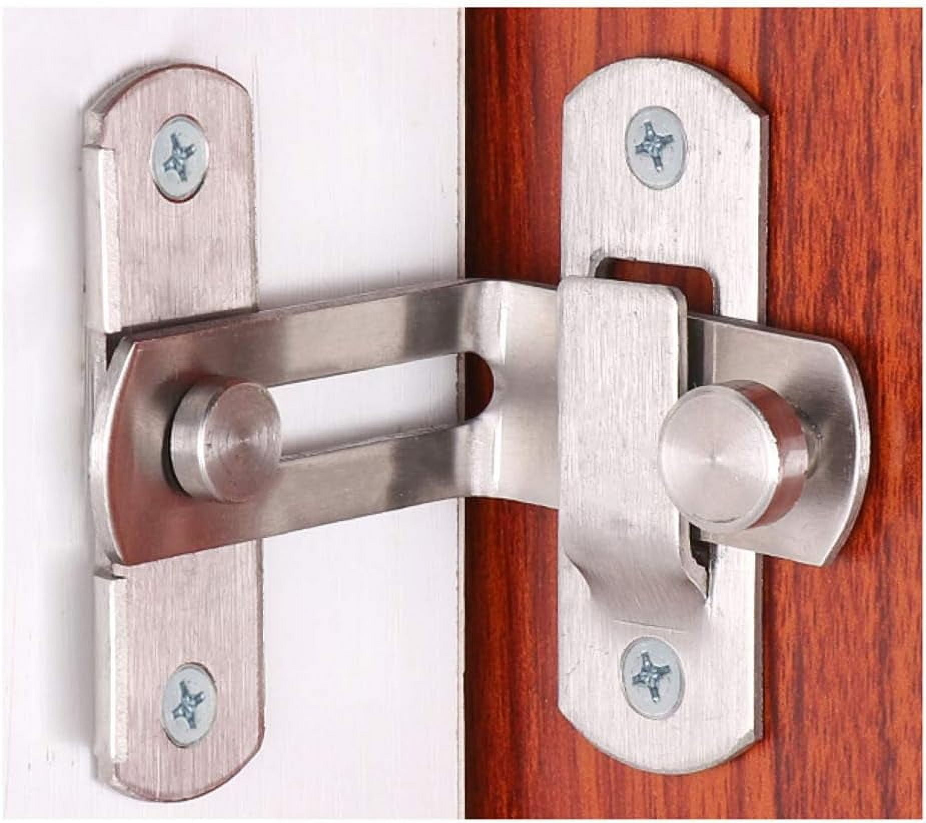 Adjustable Installation Rotatable Lock, 90 Degree Flip Barn Door Lock ...