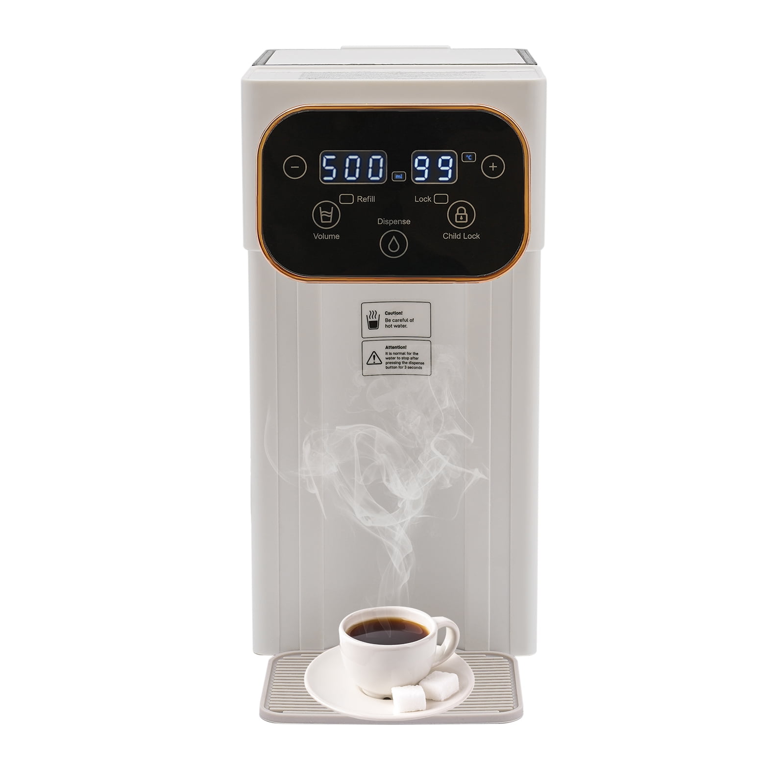 Adjustable Instant Hot Water Dispenser with 12 Temperatures & 8 Volume Settings Countertop Water ...