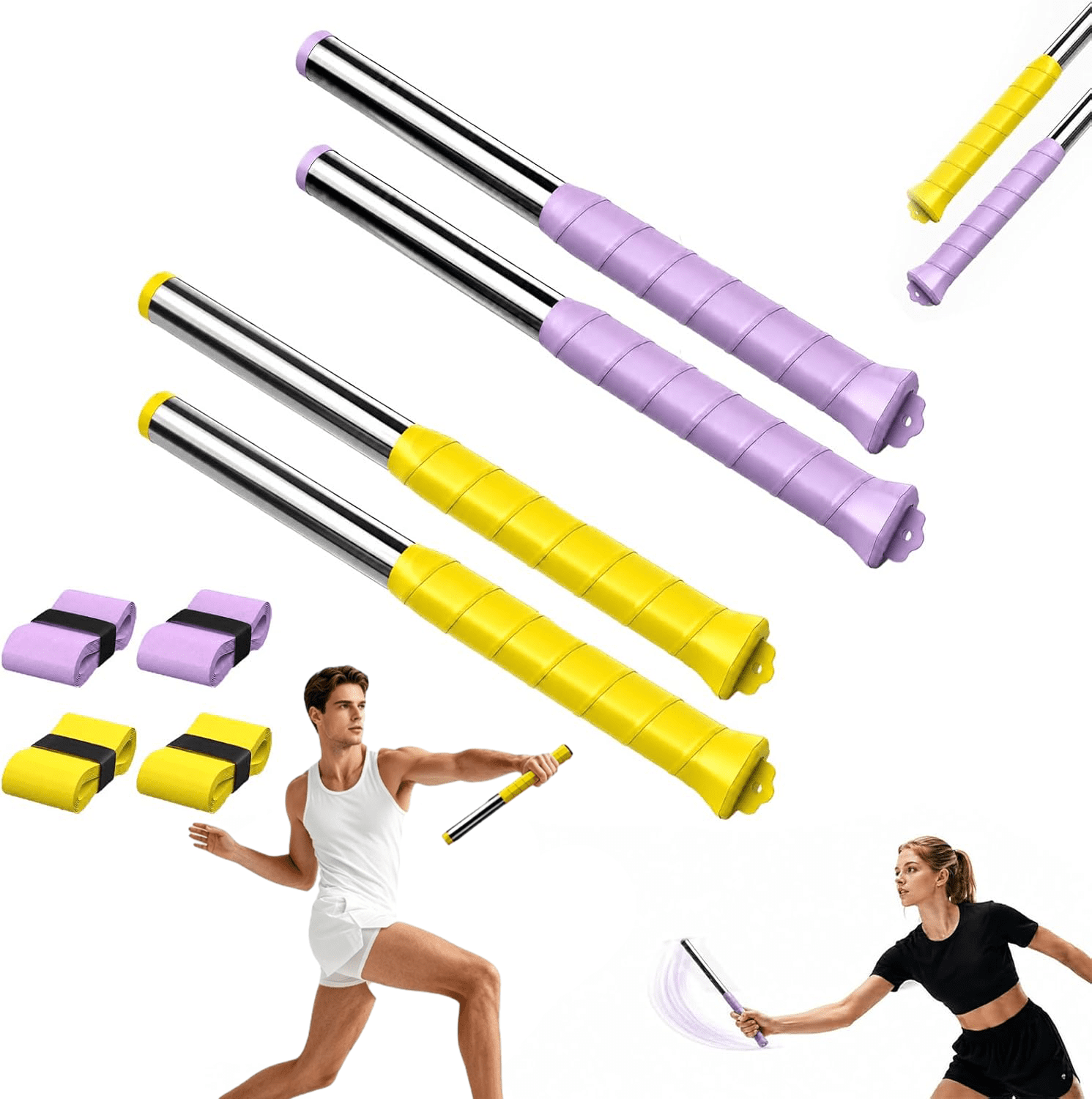Adjustable Intensity Badminton Swing Trainer, 11.8 Inch Magnetic ...