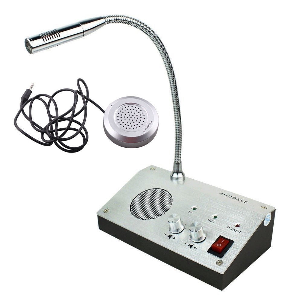 Adjustable Intercom Announcement Window Intercom System Dual way ...
