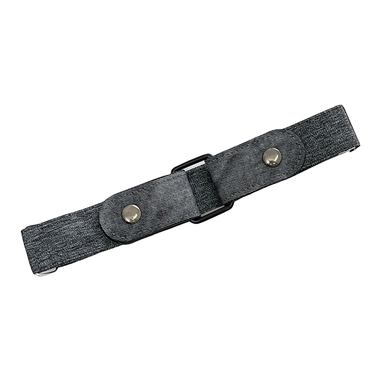 Adjustable Invisible Solid Color Buttons Closure Unisex Belt No Buckle ...