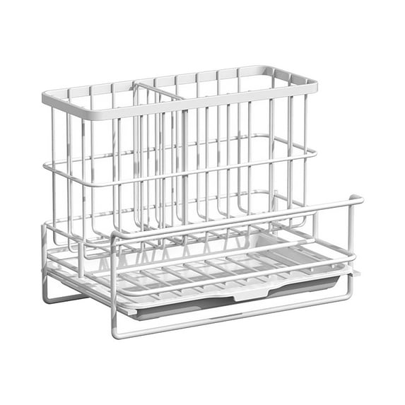 Adjustable Iron Draining Rack With Removable Tray Kitchen Sink ...