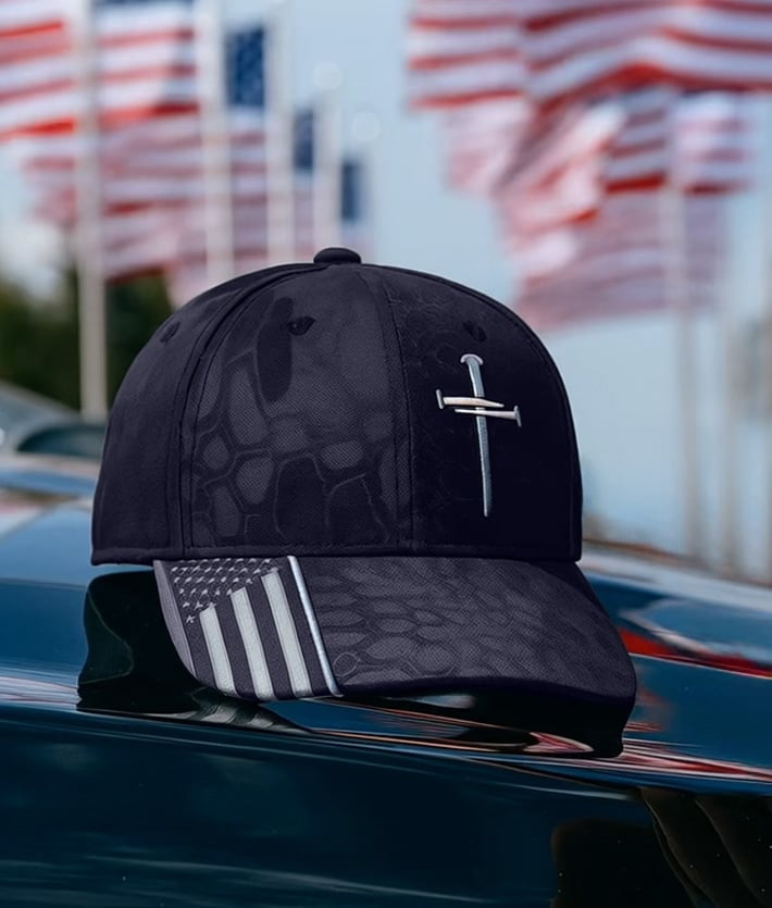 Adjustable Jesus 3 Nail Cross Hat - Walmart.com