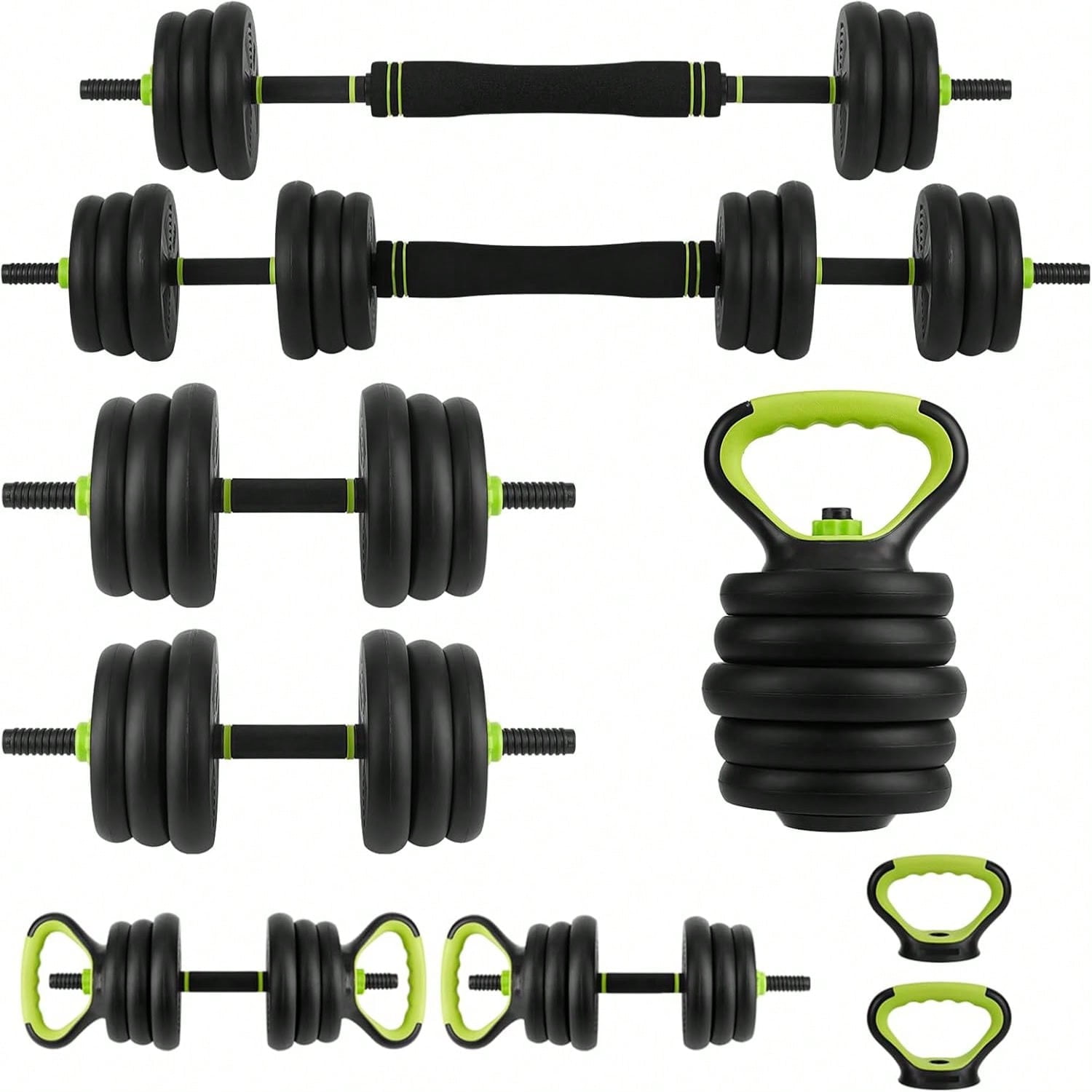 Adjustable Kettlebell Set, 4 In 1 Adjustable Dumbbell Set, 44lbs Weight ...