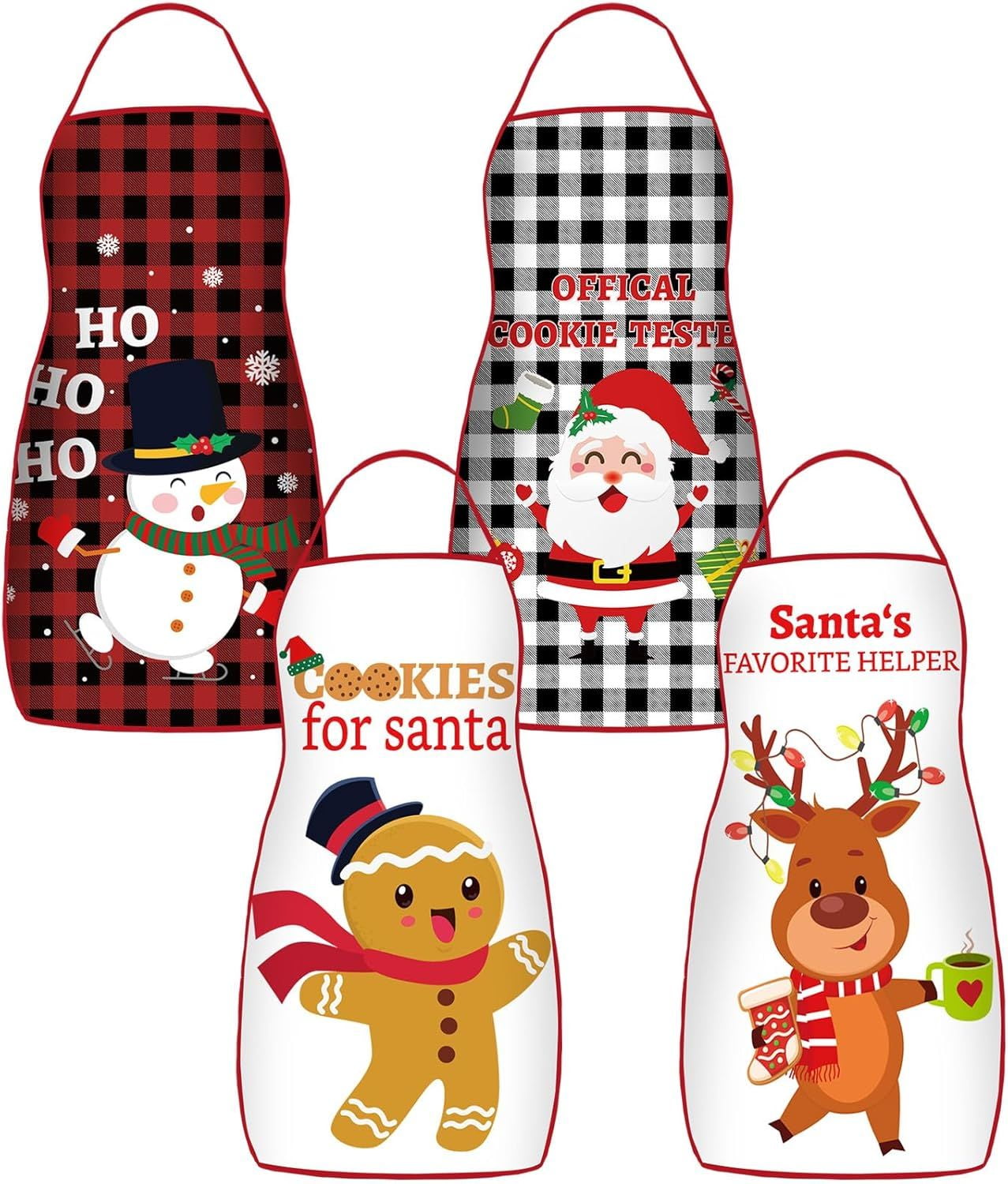 Adjustable Kids Christmas Chef Apron for Girls Boys Toddler with ...