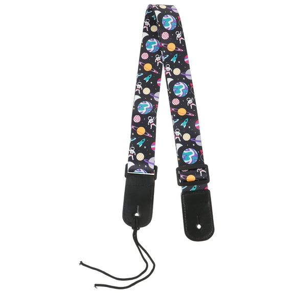 Adjustable Kids Guitar Strap Pretty Pattern Guitar Strap with Leather ...