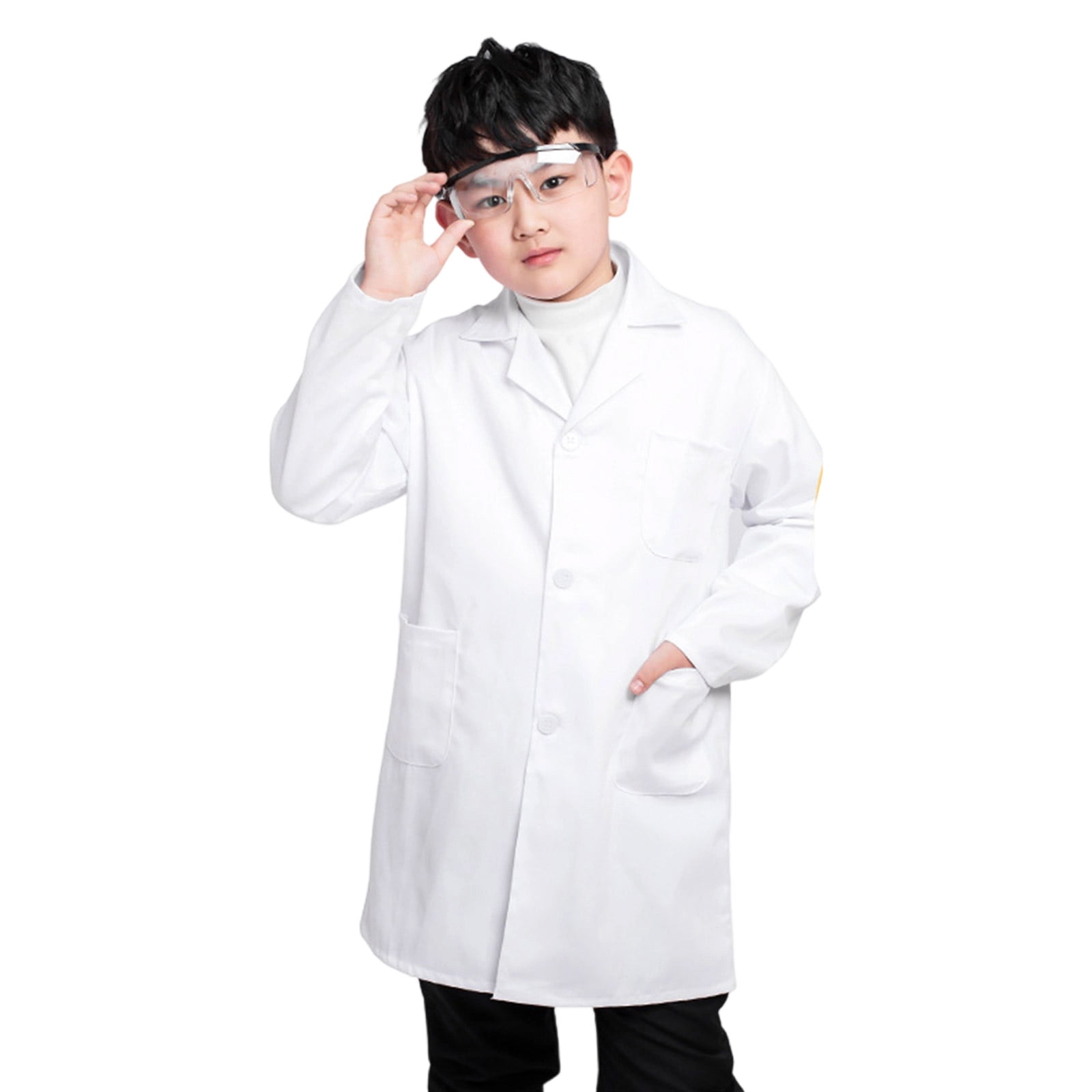 Adjustable Kids Science Lab Coat With Multiple Pockets Role Play ...