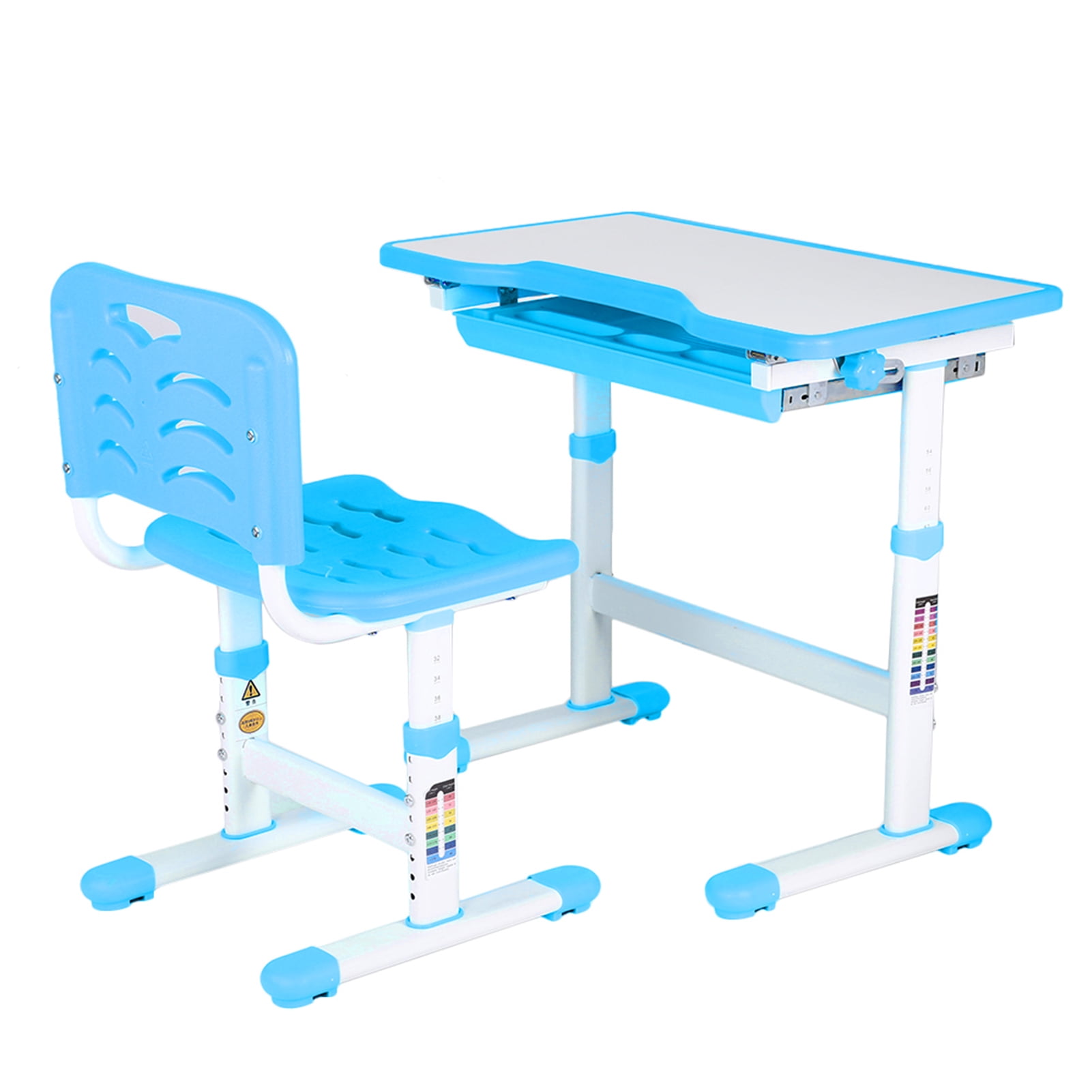 Adjustable Kids Study Homework Desk Chair Children Activity Art Table ...