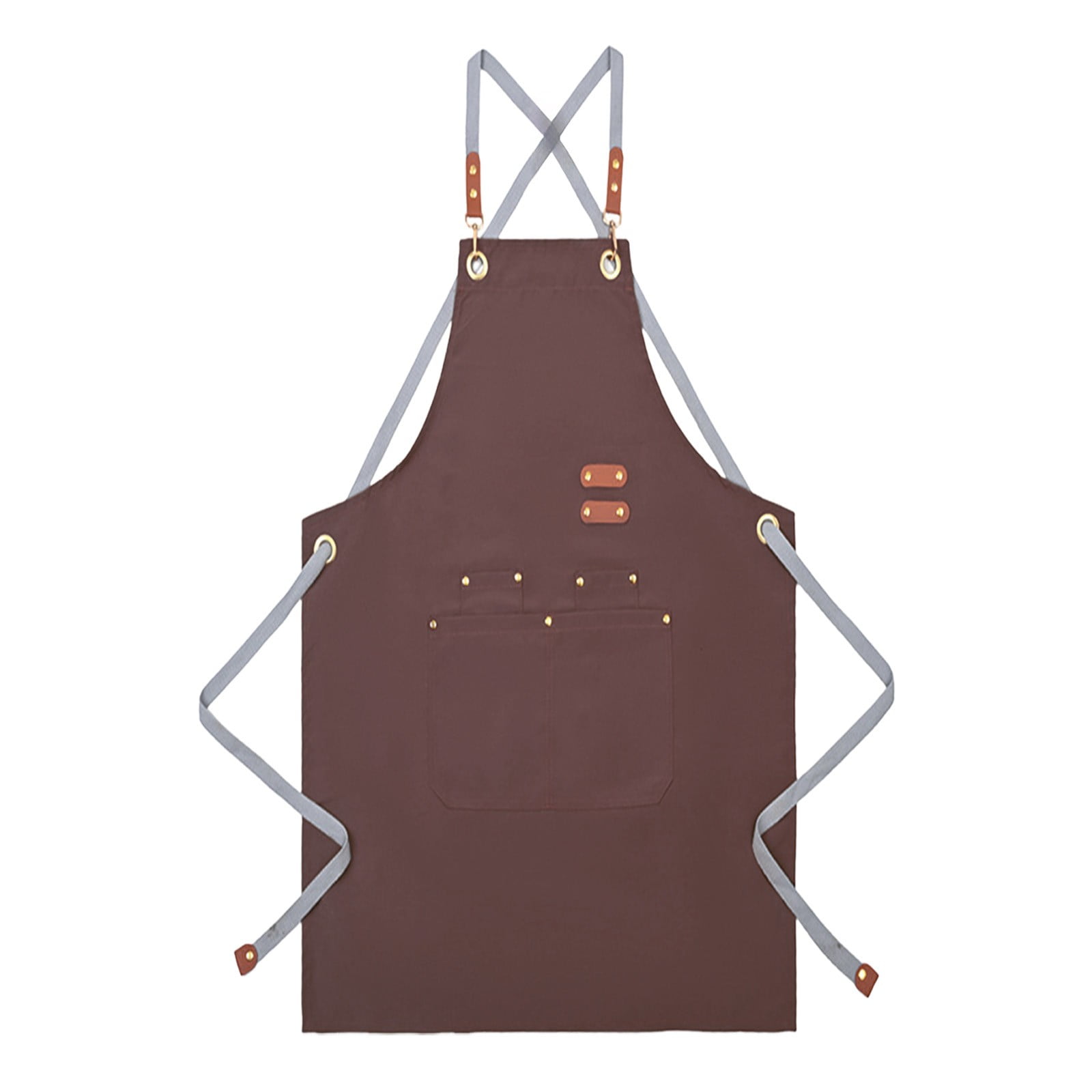 Adjustable Kitchen Apron with Pockets, Polyester Work Apron for Cooking ...