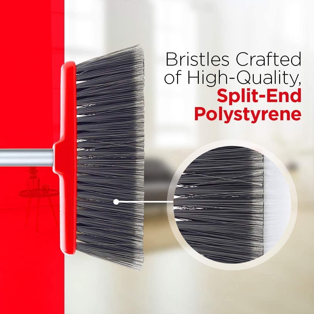 Fiesta Broom Complete - 10" Wide Broom Head with Split-End Bristles and ...