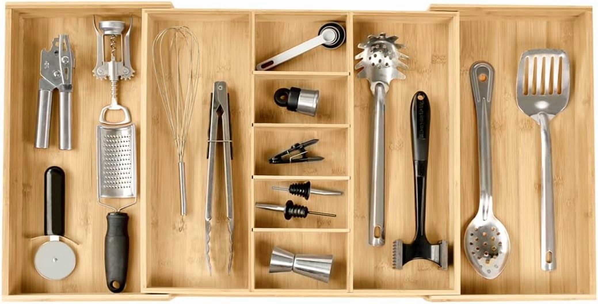 Adjustable Kitchen Drawer Organizer for Utensils and Junk, -Safe ...