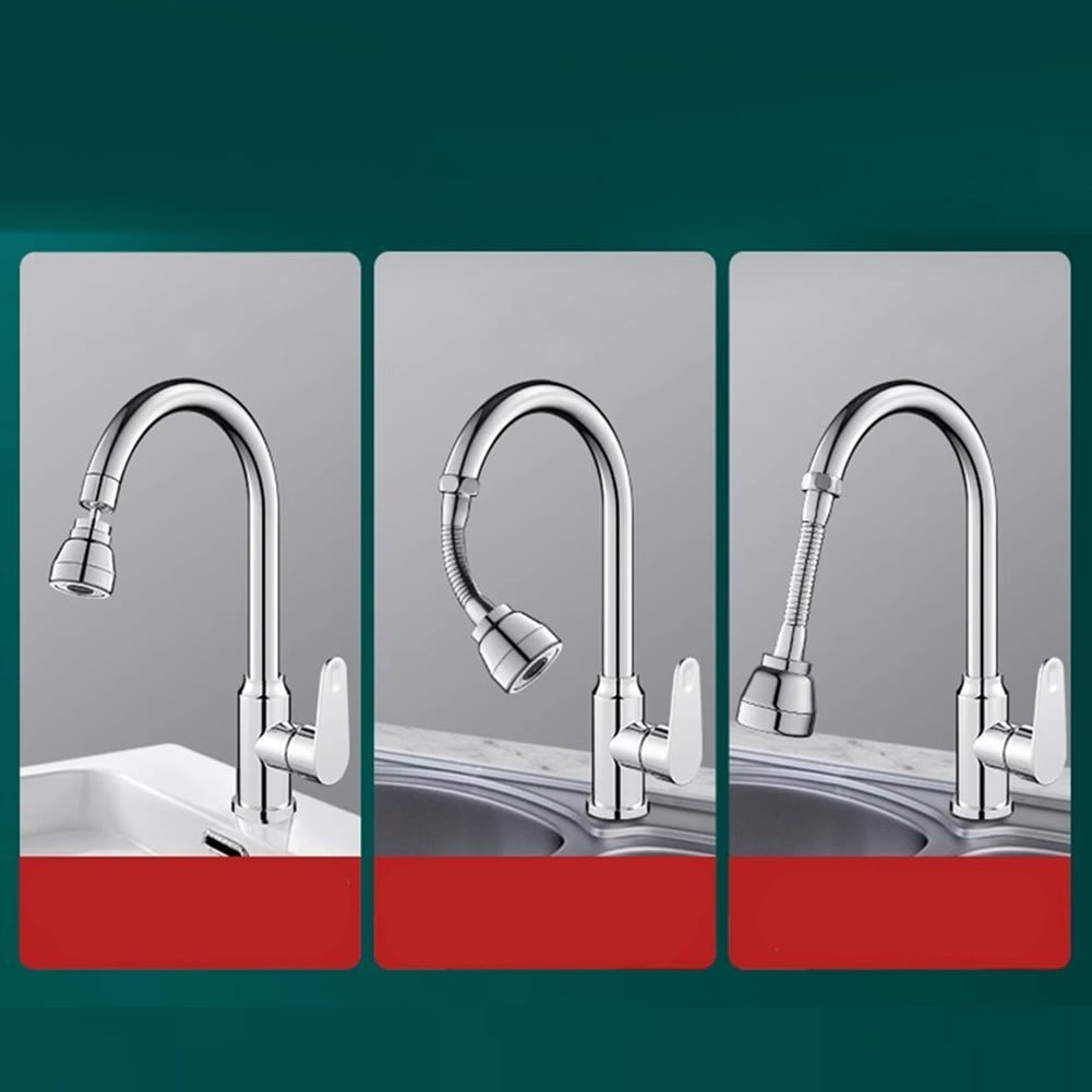 Adjustable Kitchen Faucet Extender: 360° Rotating, 3 Modes & Splash ...