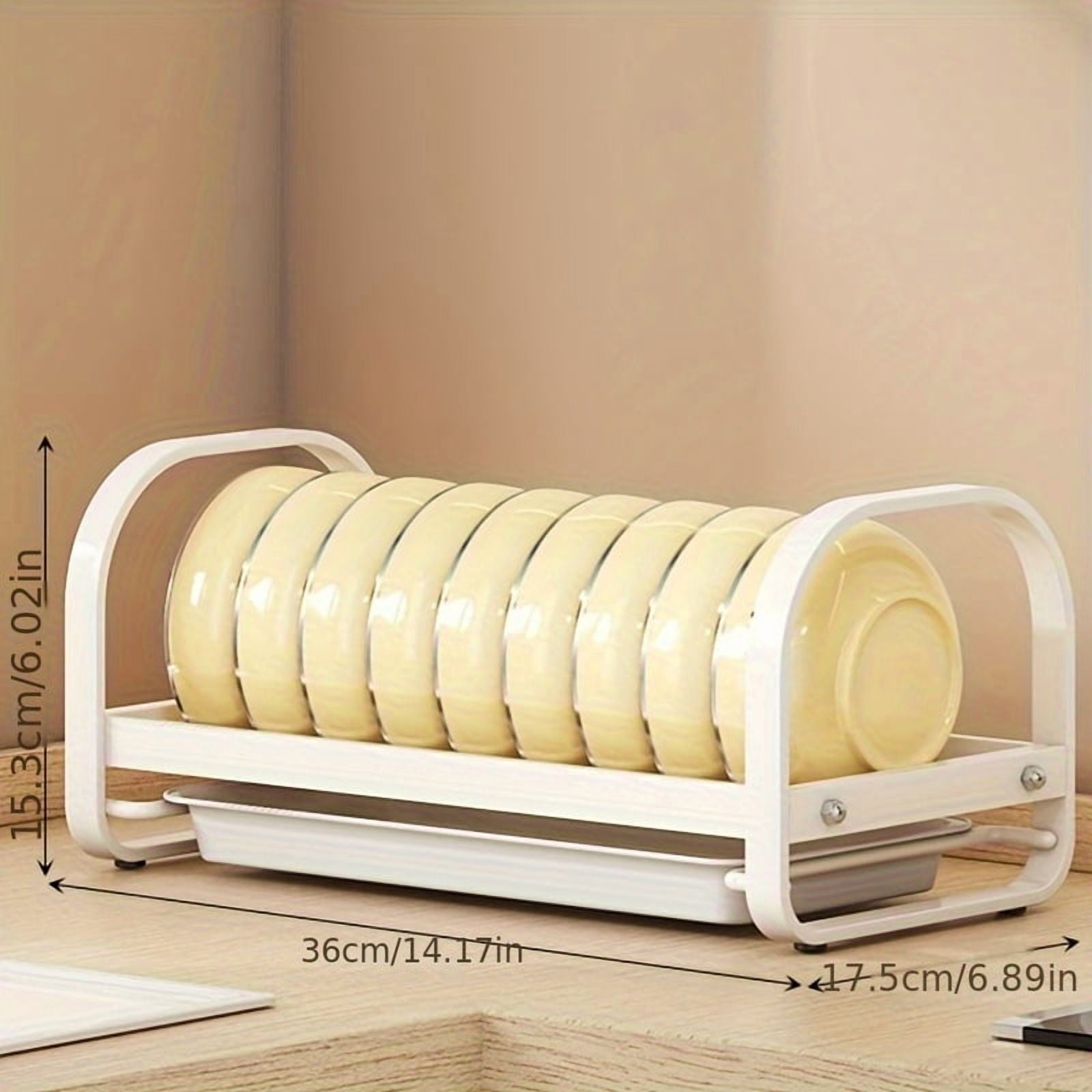 Adjustable Kitchen Organizer - Dish Drying Rack with Utensil Holder ...