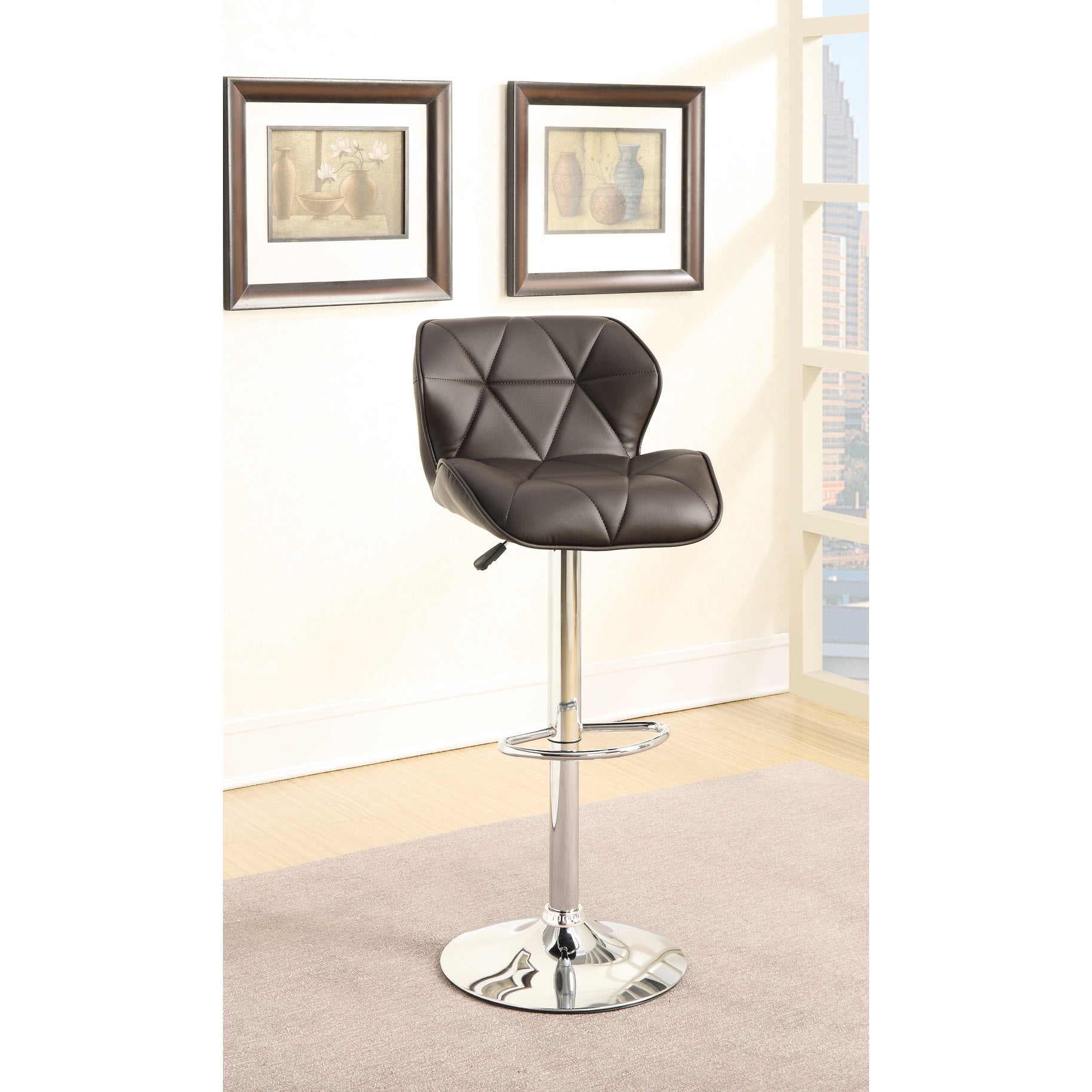 Adjustable Kitchen Stools | Tufted Seats for Contemporary Dining ...