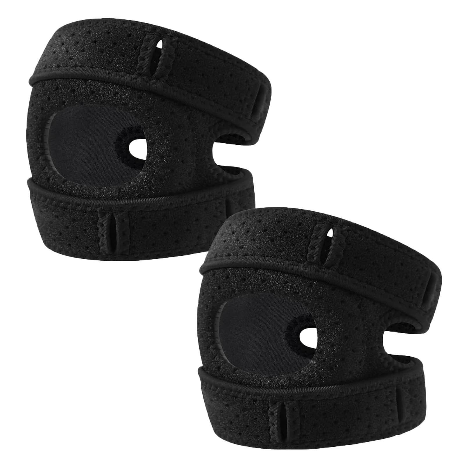Adjustable Knee Brace with Side Stabilizers & Patella Gel Pad - Open ...