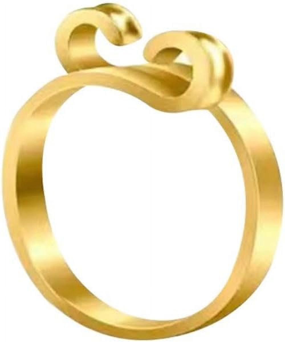 Adjustable Knitting Loop Crochet Metal Woven Rings Open Finger Holder ...