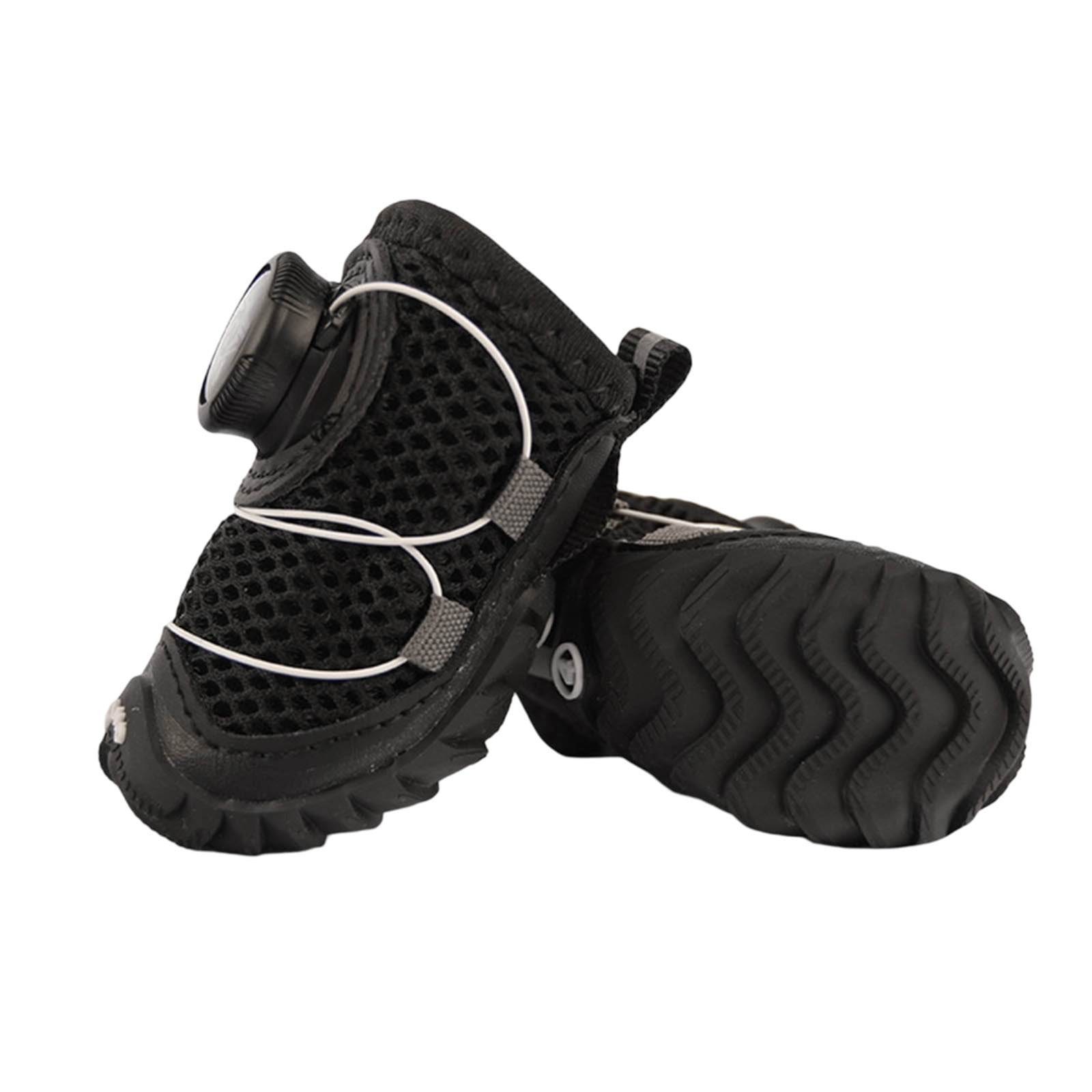 2PCS Adjustable Knob Dog Shoes - Water-Resistant & Air Mesh Summer ...