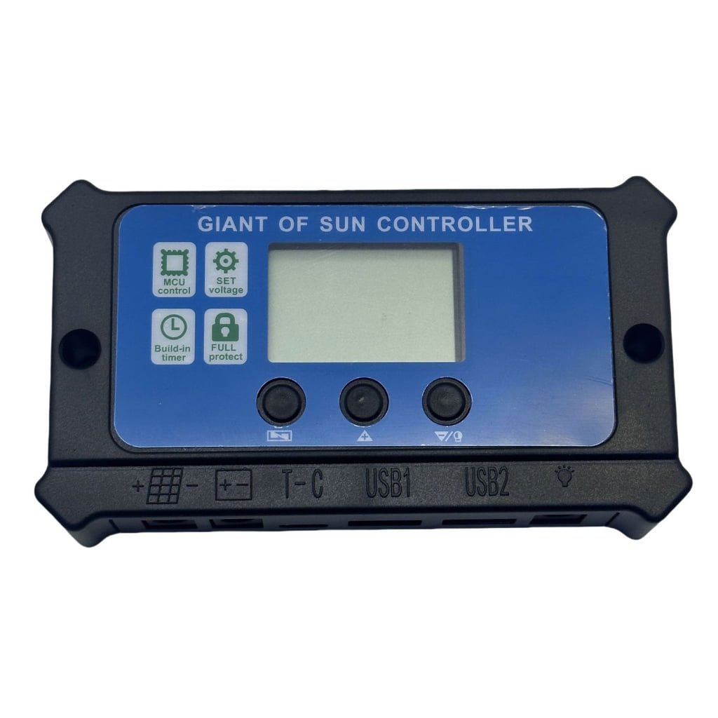 Adjustable LCD Display Solar Charge Controllers 12V/24V with Double USB ...