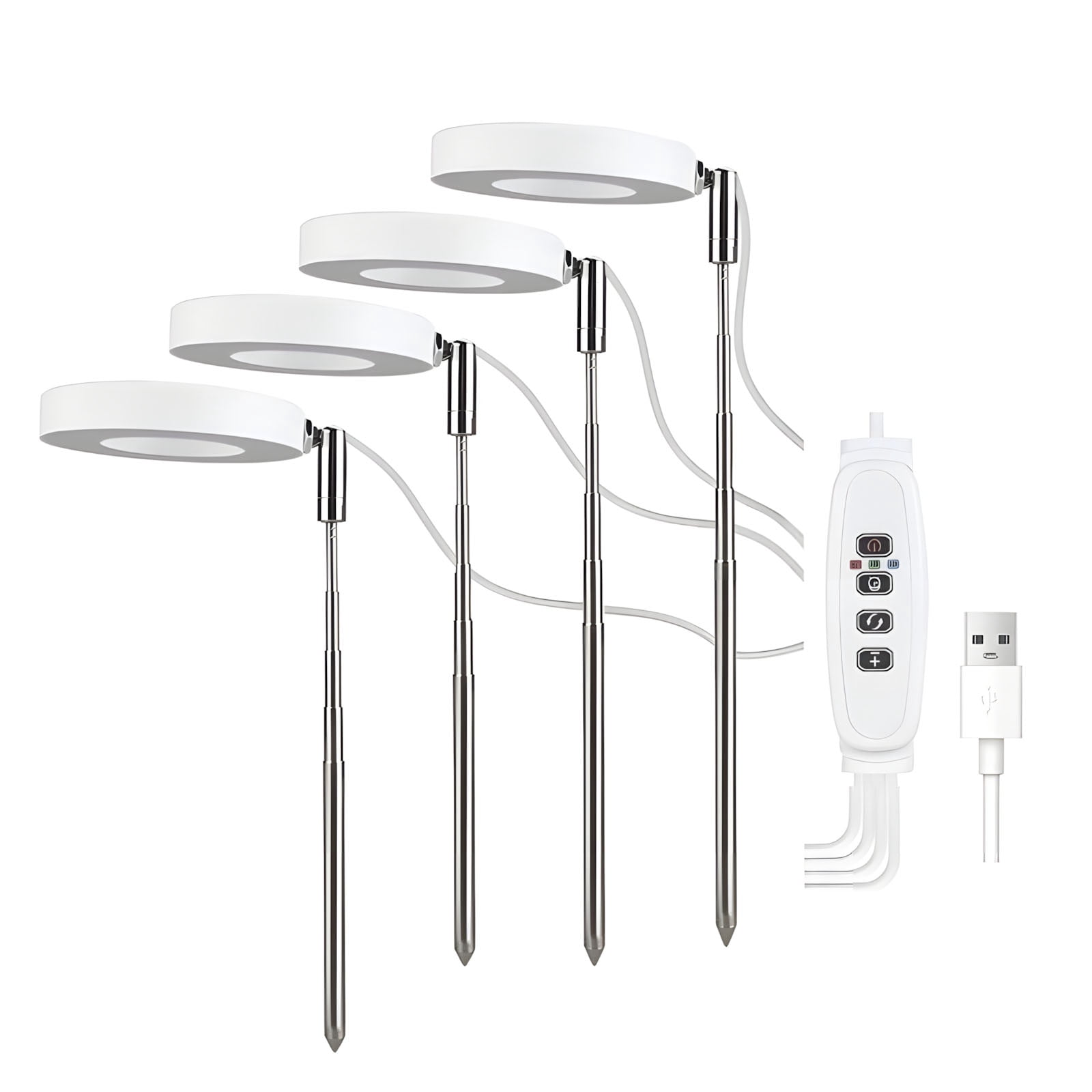Adjustable LED Grow Light for with 10 Dimming Levels 3 Light Spectrums ...