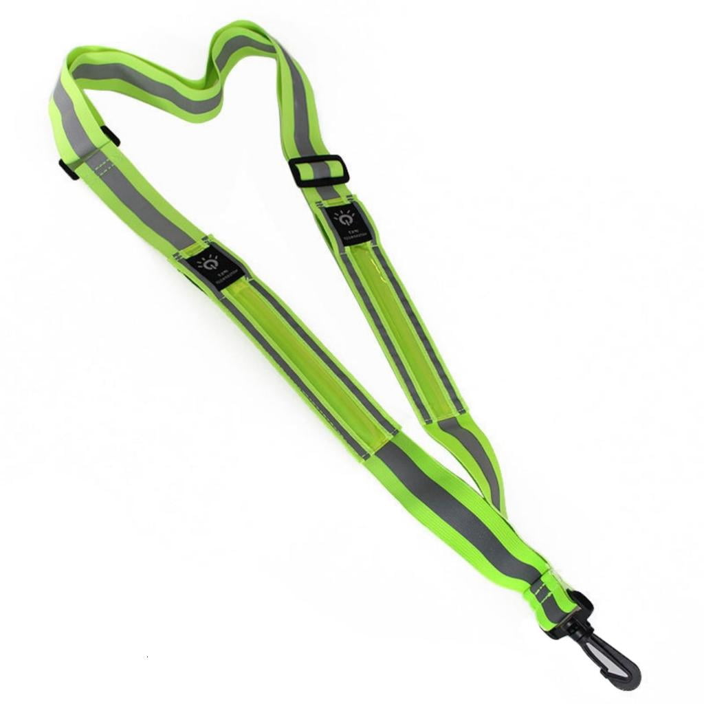 Adjustable LED Light Straps LED Glowing Warning Shoulder Straps Running ...