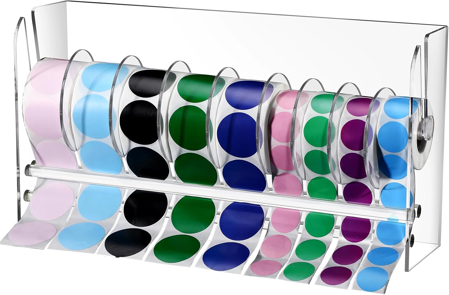 Adjustable Label Dispenser Acrylic Sticker Dispenser Sticker Roll ...