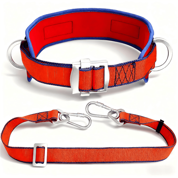 Adjustable Lanyard Safety Belt With Updated Waist Pad - Tree Climbing ...