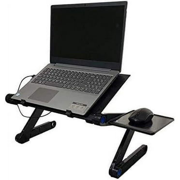 Rocelco 19" Portable Desk Riser, Height Adjustable Travel Standing Desk ...