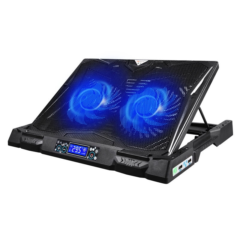 Adjustable Laptop Cooling Stand with Multi-Speed Fan & Temperature ...