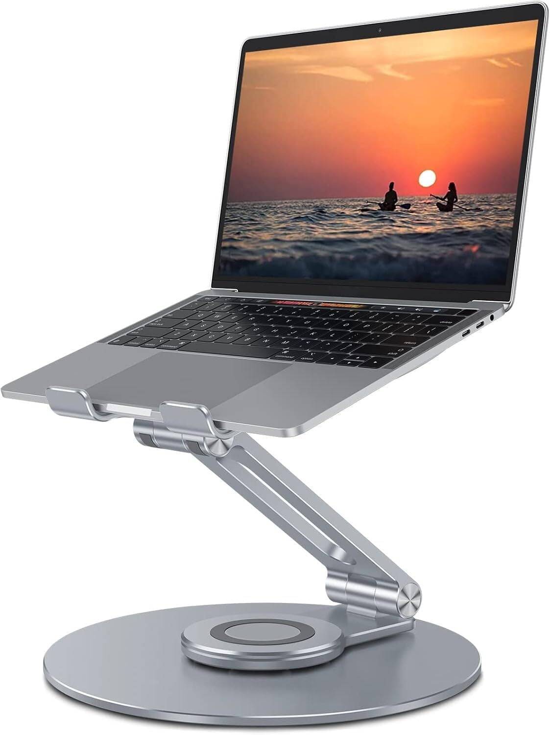 Adjustable Laptop Stand with 360 Rotating Base, Ergonomic Laptop Riser ...