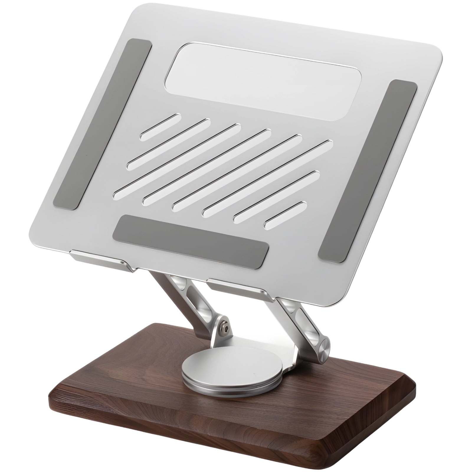 Adjustable Laptop Stand with 360° Rotating Base, Height Adjustable Desk ...