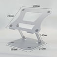 Adjustable Laptop Stand, Carbon Steel Notebook Tablet Holder, Foldable ...