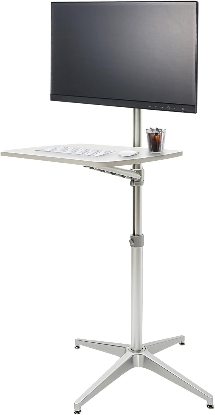 Adjustable Laptop Stand – Couch Desk, Rolling Laptop Floor Stand with ...