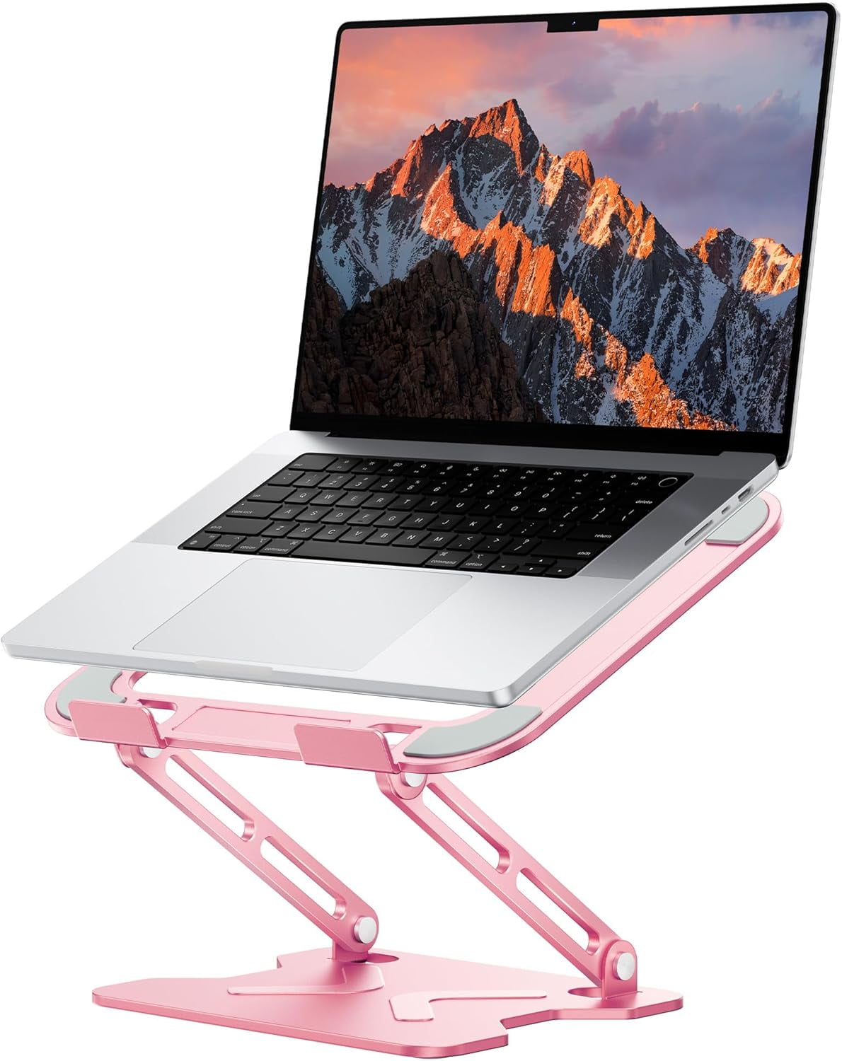 Adjustable Laptop Stand for Desk, Metal Foldable Laptop Riser, Portable ...