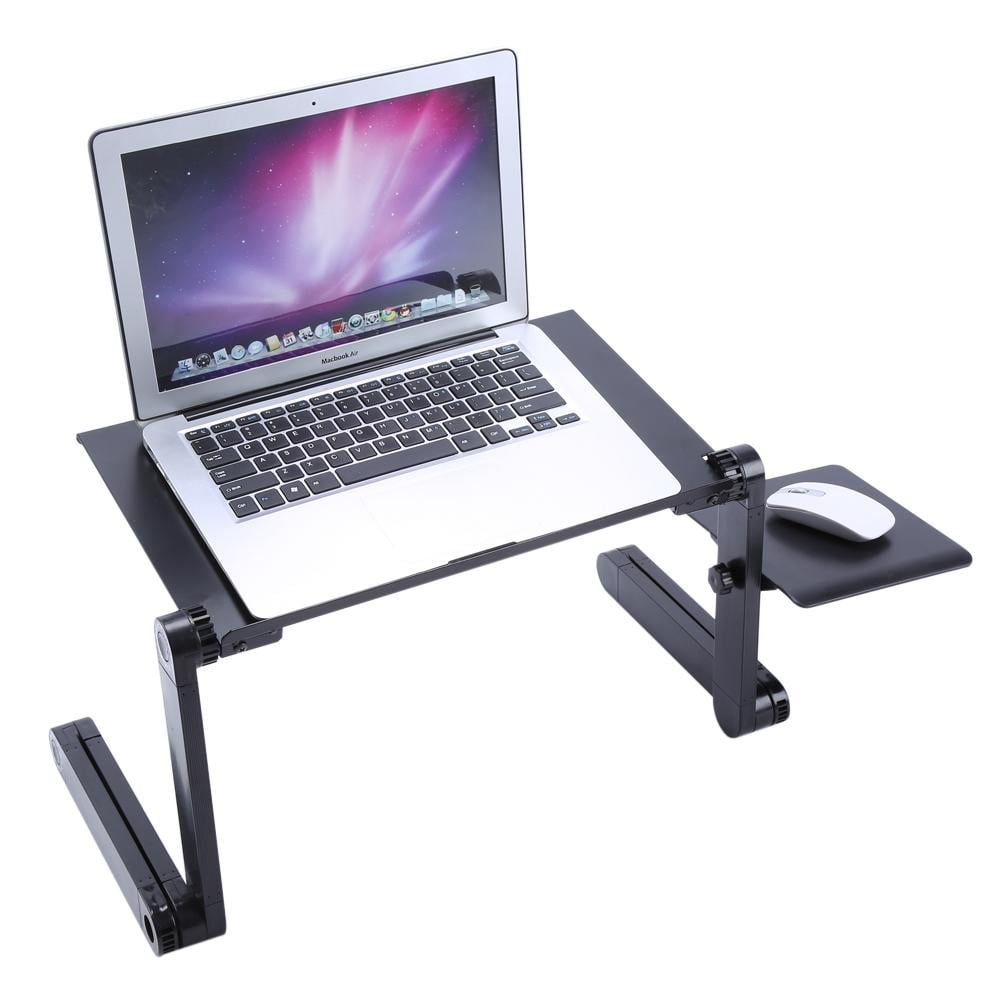 Adjustable Laptop Stand Folding Portable Standing Desk Aluminum Laptop ...